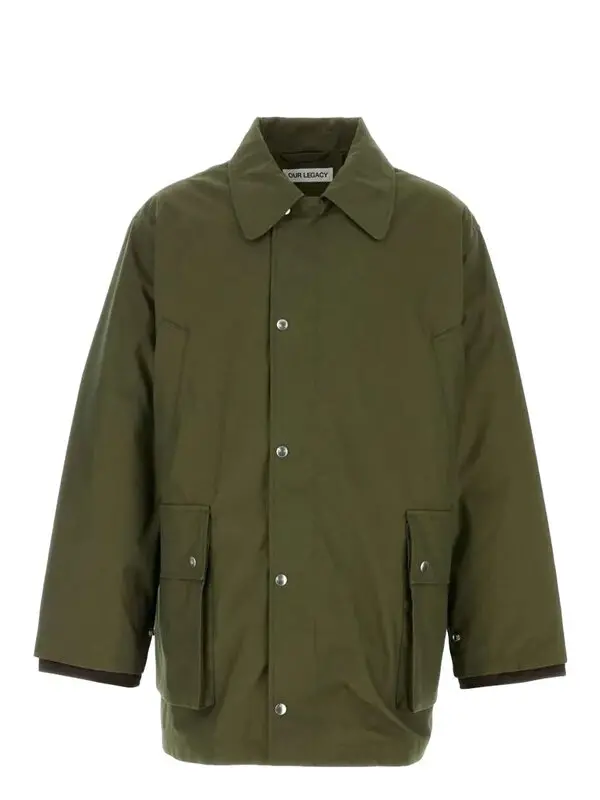 Our Legacy Hunter Jacket - Pine Green Technical Panama