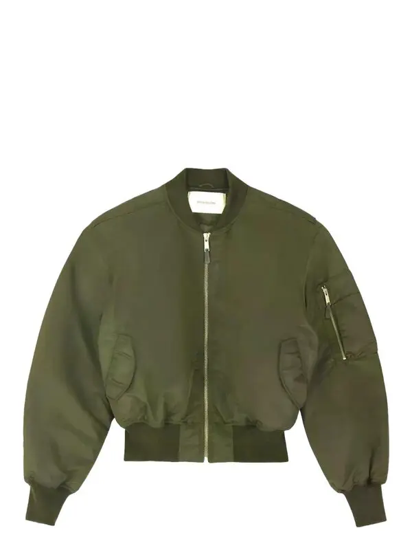 ENTIRE STUDIOS Puffe-sleeve Bomber Jacket - Green