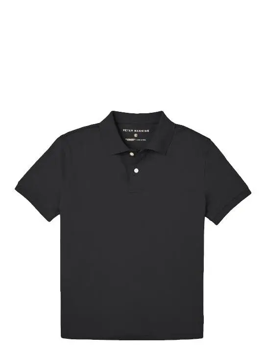 PETER MANNING NYC James Polo Shirt - Black