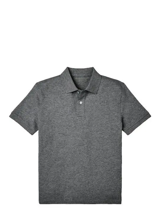 PETER MANNING NYC James Polo Shirt - Heather Charcoal