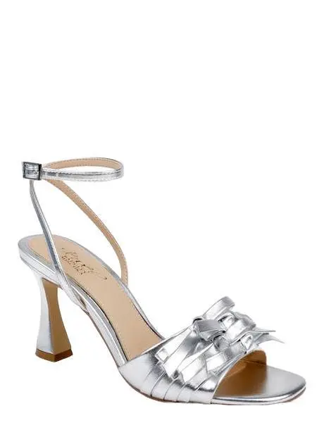 Badgley Mischka Flory Ankle Strap Sandal - Silver Metallic