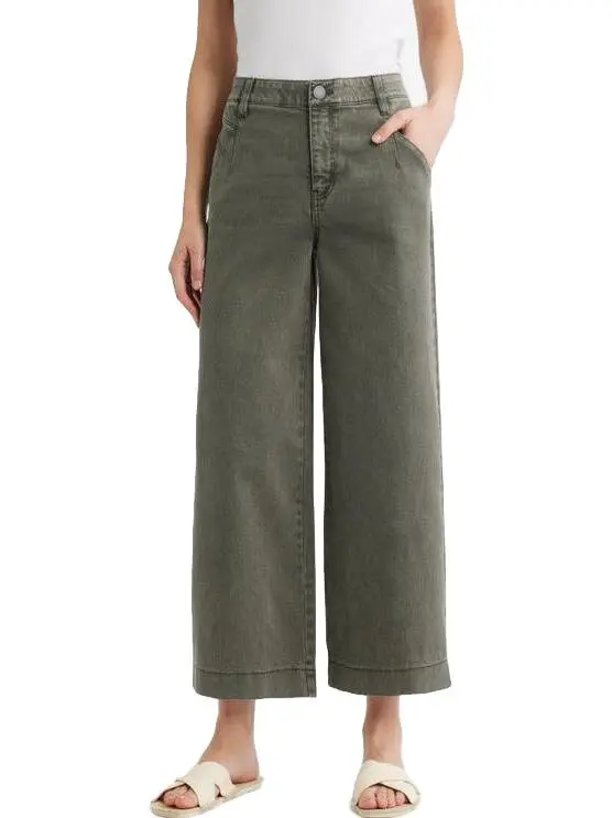 Wit & Wisdom Skyrise Ankle Wide Leg Jeans - Washed Thyme