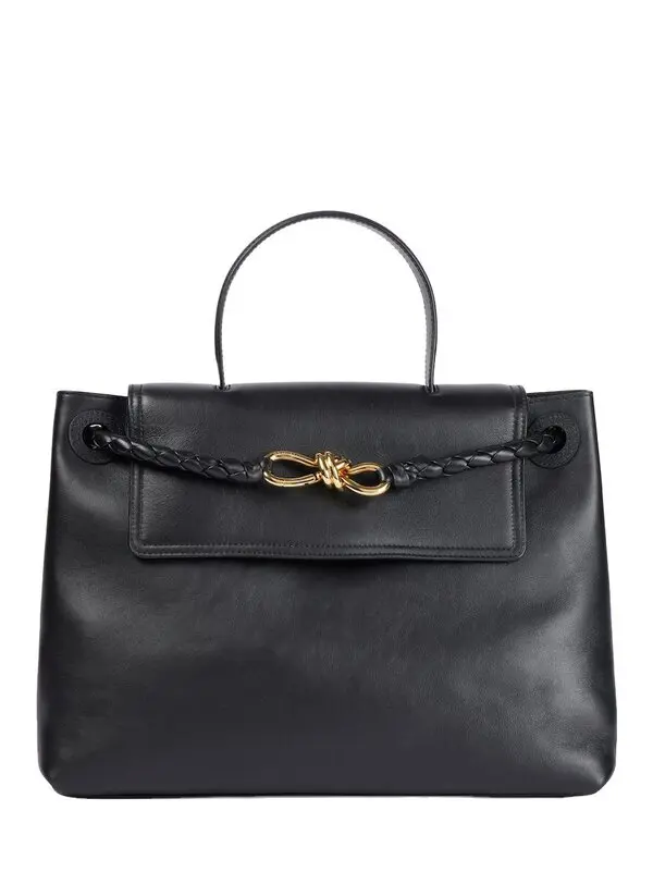Bottega Veneta Ciao Ciao Medium Leather Tote Bag - Black