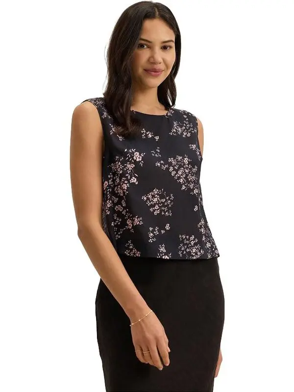 Velvet By Graham & Spencer Naeem Printed Top - Neutral