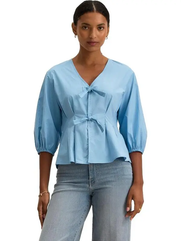 Velvet By Graham & Spencer Riri Top - Blue