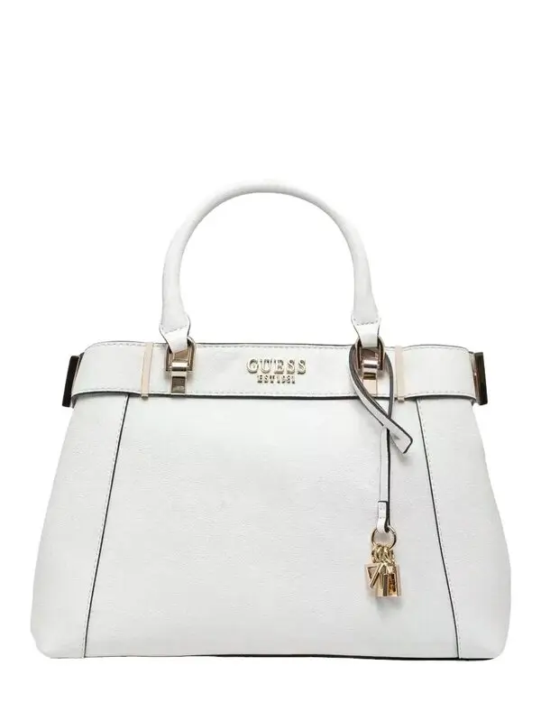 Guess Logo-lettering Tote Bag - White