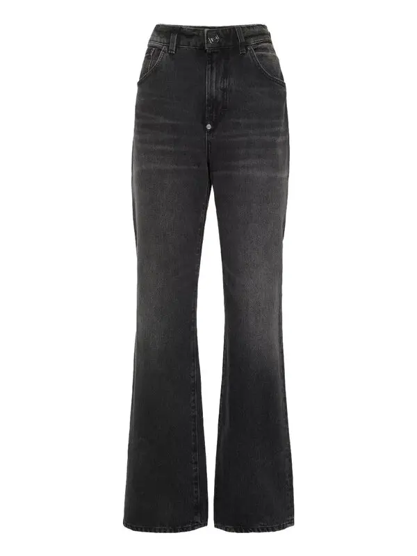 Philipp Plein Whiskering-effect Jeans - Black