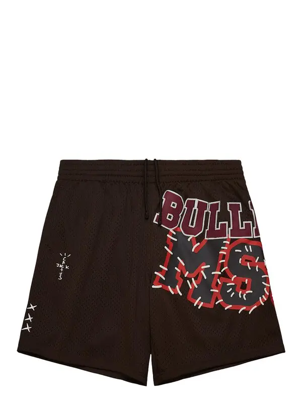 CACTUS JACK BY TRAVIS SCOTT Cactus Jack X Mitchell & Ness Mississippi State University Shorts - Brown