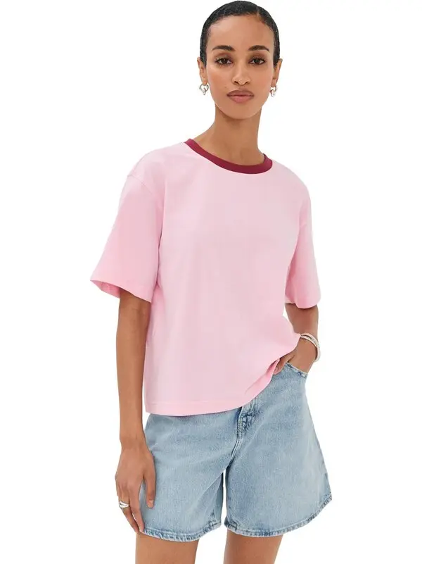 LE BOP Rory Ringer Tee - Pink