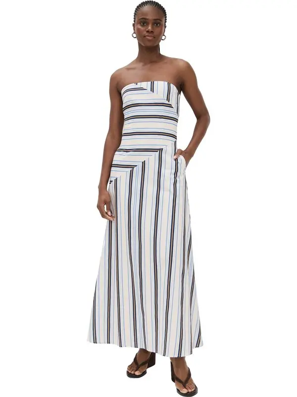 SEVEN WONDERS Maliah Maxi Dress - Blue/orange
