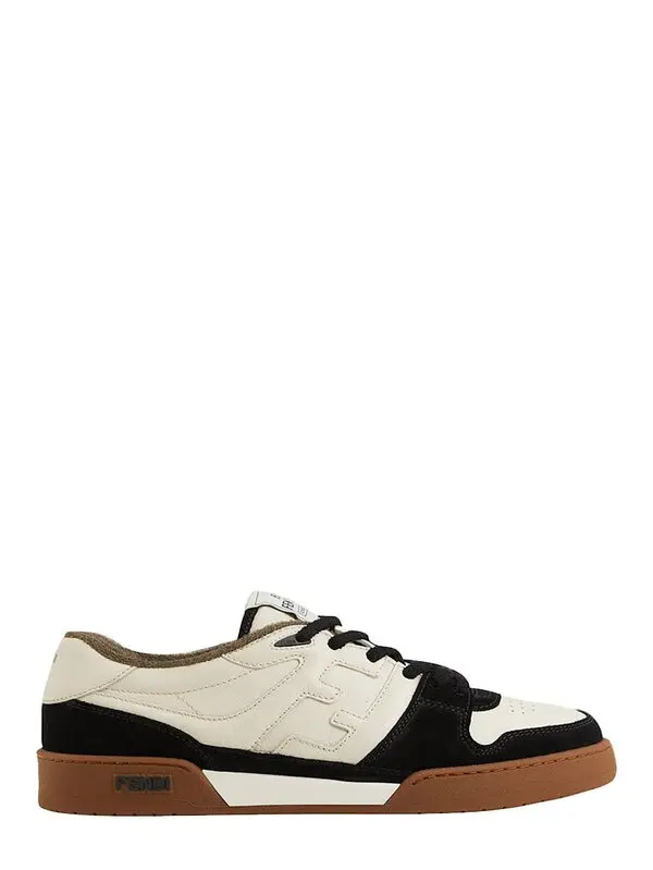 Fendi Match Leather Low-top Sneakers - Black Milk