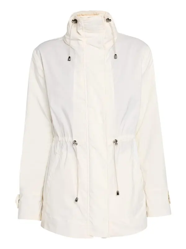 Gorski Lightweight Jacket With Concealed Hood - Ivory