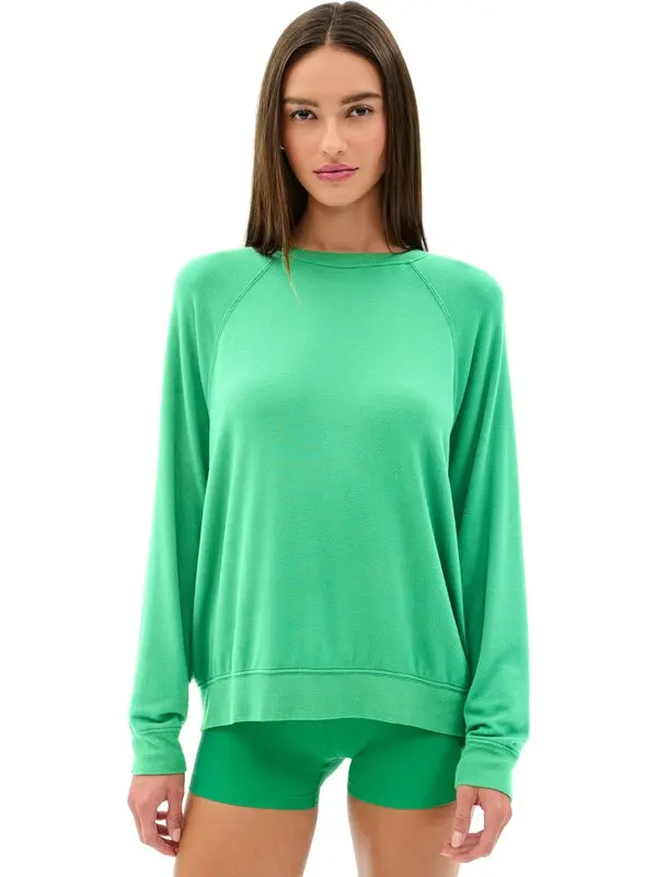 Splits59 Andie Oversized Fleece Sweatshirt - Spearmint