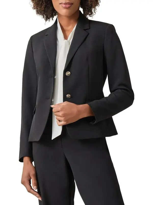 KASPER Two-button Blazer - Black