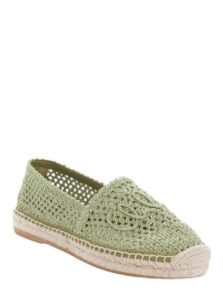 Chloé Isla Logo Espadrille - Mint