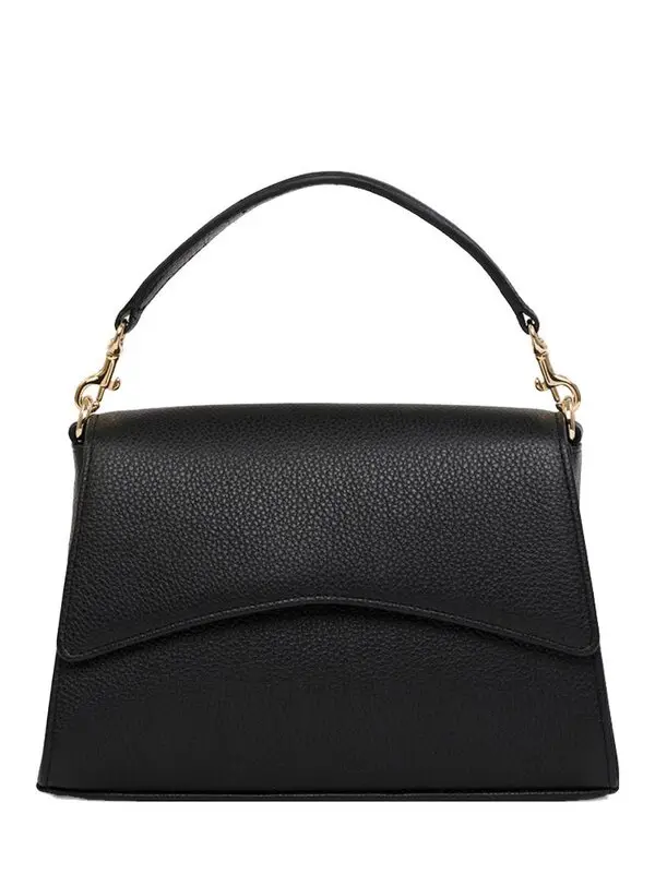 BY BANOO Leather After Work Bag - Black/gold