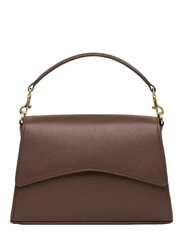 BY BANOO Leather After Work Bag - Mocha/gold