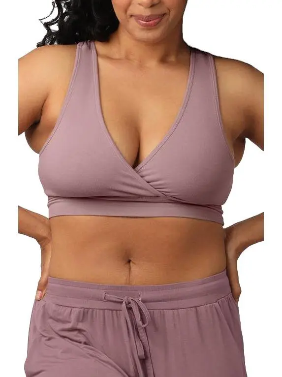 KINDRED BRAVELY French Terry Racerback Nursing & Sleep Brafits Sizes 30b-46d - Twilight