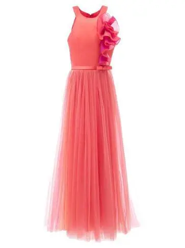 TULLEEN Malaga Tulle Dress - Orange