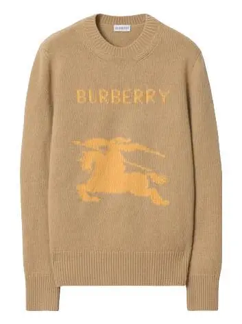 Burberry Ekd Wool Cashmere Sweater - Flax