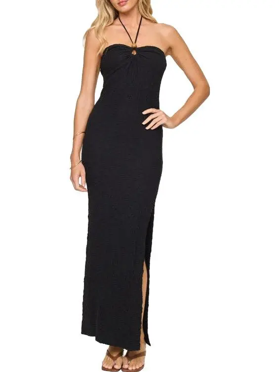 L*Space Lucca Halter Maxi Dress - Black