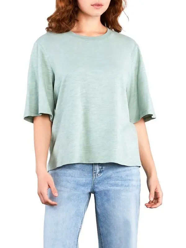 HINT OF BLU Oversized Crewneck T-shirt - Sage