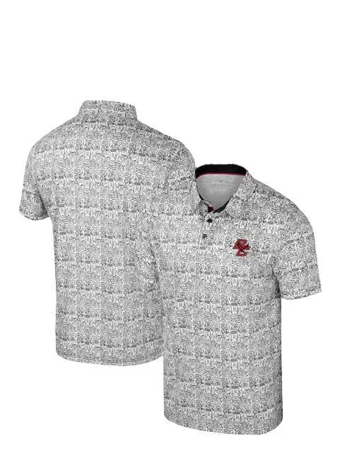 COLOSSEUM Boston College Eagles It's Time! Allover Print Polo - Black