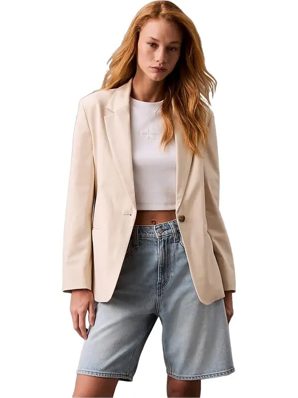 Calvin Klein Classic Blazer - Light Neutral