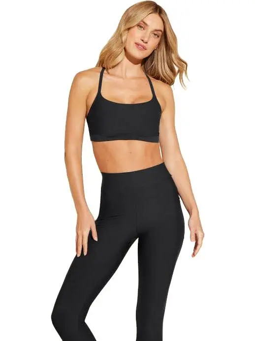 STYLEST Dreamlift Swim-to-sport Bralette - Caviar