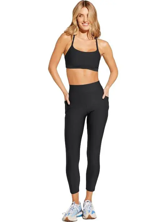 STYLEST Dreamlift Swim-to-sport Bralette - Caviar