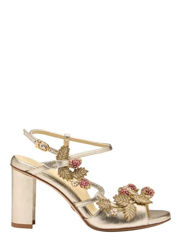 Sarah Flint Perfect Alison 85 Heel - Gold Textured Saffiano