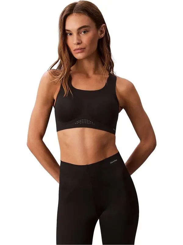 Calvin Klein Invisibles High Support Gel Wire Sports Bra - Black