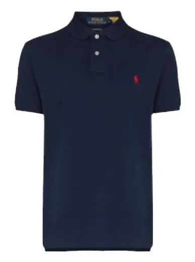 Polo Ralph Lauren Slim Fit Mesh Polo - Newport Navy Blue