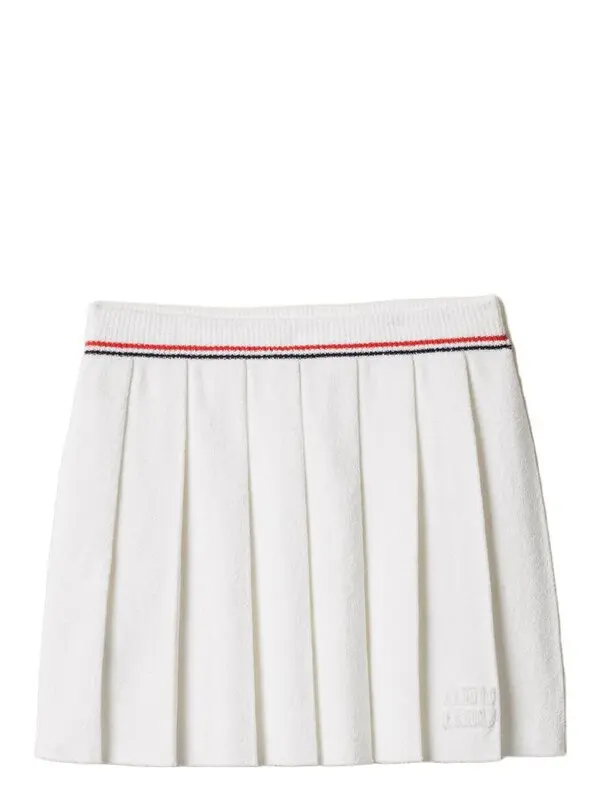 Miu Miu Cotton Miniskirt - White