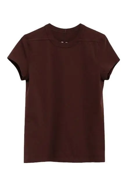 Rick Owens Cropped Level T-shirt - Mahogany