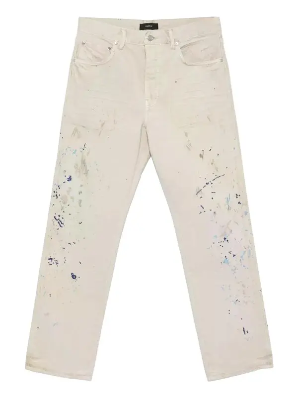 PURPLE BRAND Paint-splatter Jeans - Neutrals