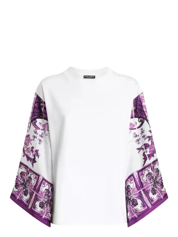 Dolce & Gabbana Majolica-print Blouse - White