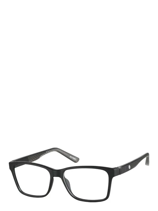 Zenni Rectangle Full Rim Frame Eyeglasses - Black