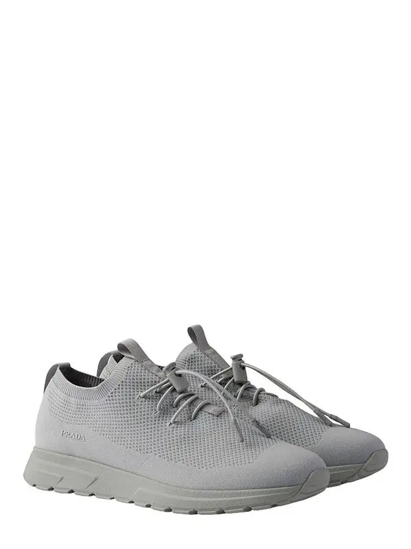 Prada Prax Knit Sneakers - Grey