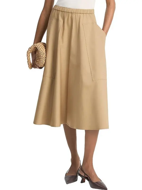 Vince Utility Pocket Full Skirt - Dark Barley