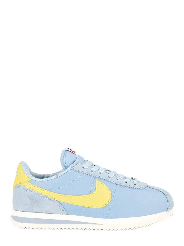 Nike Cortez Textile Sneakers - Light Armory Blue  Lightening  & Sail