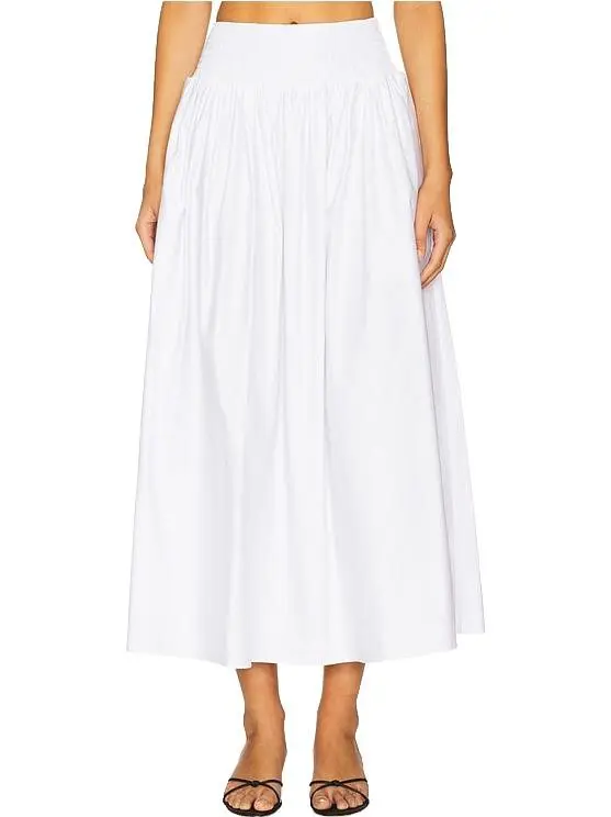 Solid & Striped The Noreen Skirt - Optic White