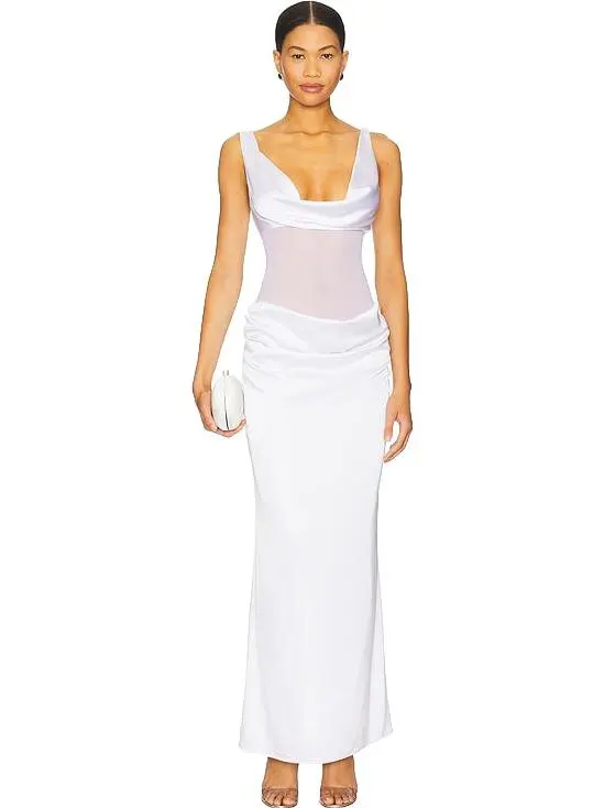 Superdown Astri Maxi Dress - White