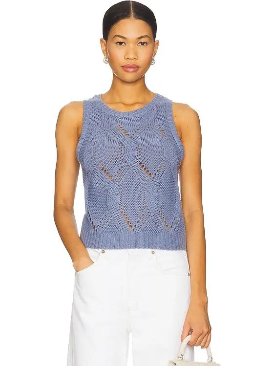 Sablyn Kara Knit Tank Top - Dusty Periwinkle