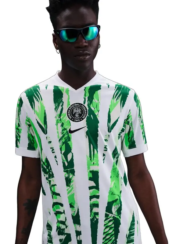 Nike Nigeria 2025 Stadium Away Dri-fit Soccer Replica Jersey - White