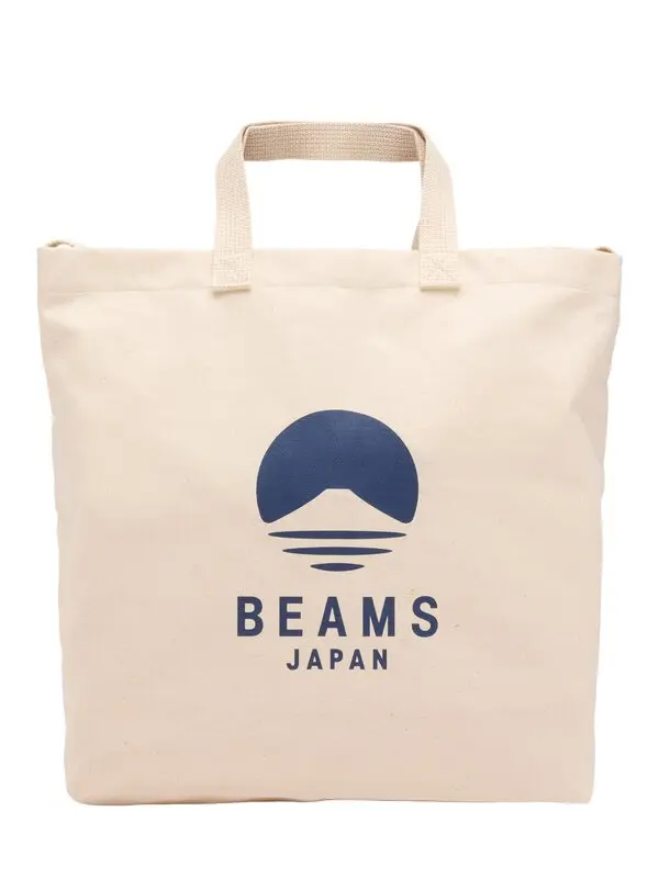 BEAMS 2 Way Canvas Tote Bag - Indigo