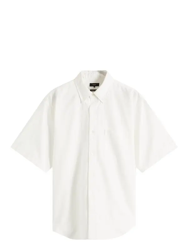 BEAMS Easy Bd Half Sleeve Shirt - White