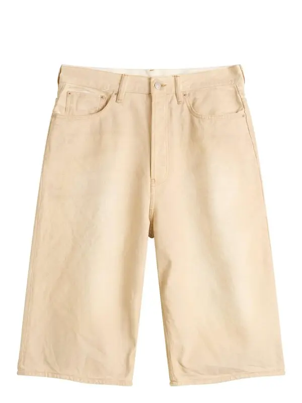 Acne Studios Traffic Sand Wash Denim Shorts - Sand Beige