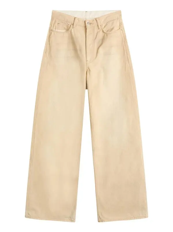 Acne Studios 1981 U Traffic Sand Wash Loose Fit Jeans - Sand Beige
