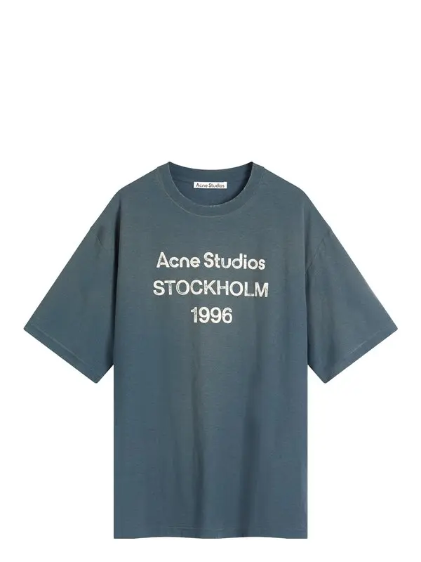 Acne Studios 1996 Exford Short Sleeve T-shirt - Deep Blue